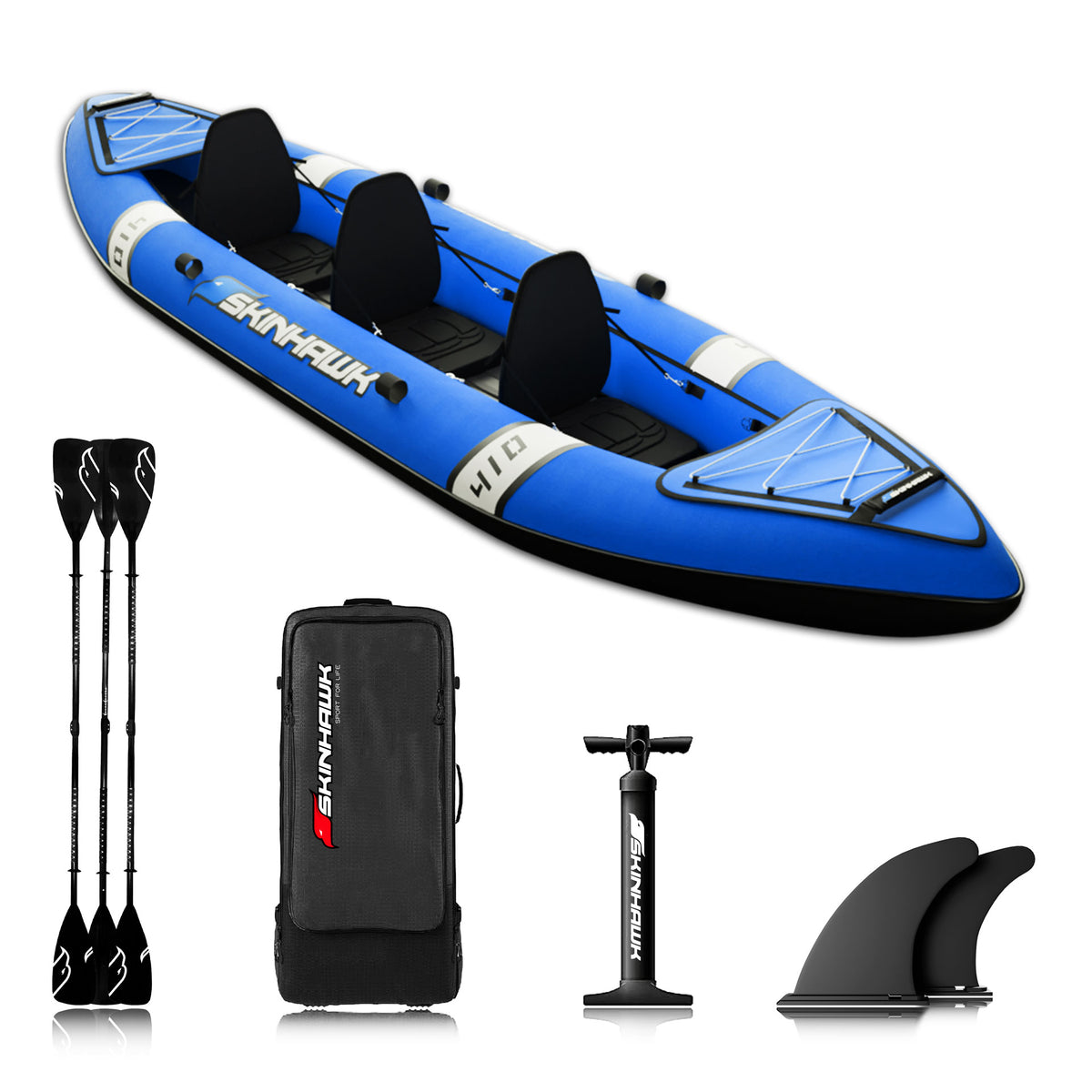 SKINHAWK CLASSIC – Aufblasbares 3er-Kajak online kaufen
